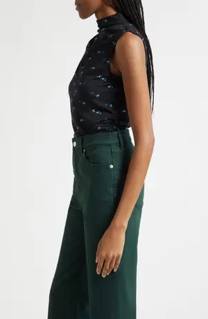 Veronica Beard Mylie Floral Sleeveless Top