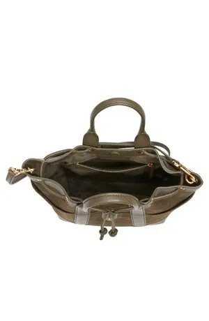 Veronica Beard Goody Bag Suede & Leather Bucket Bag