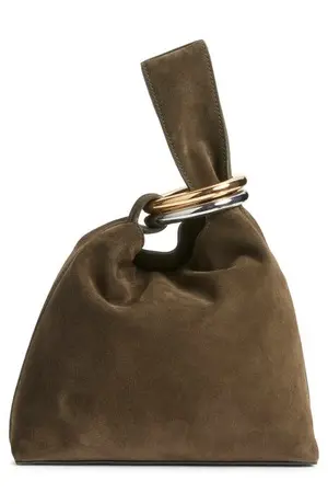 Veronica Beard Swing Suede Top Handle Bag