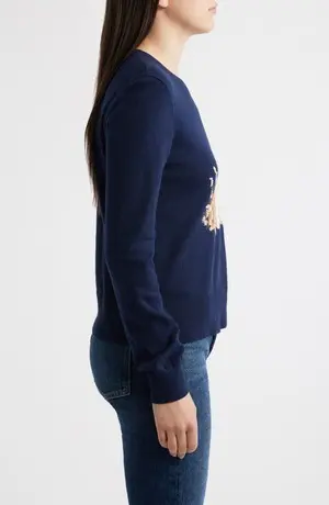 Barbour Alder Intarsia Cotton & Cashmere Sweater