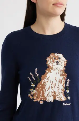 Barbour Alder Intarsia Cotton & Cashmere Sweater