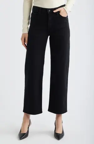 FRAME The Mellow Ankle Straight Leg Jeans - Midnight
