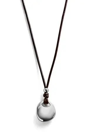Baublebar Janis Pendant Necklace Silver/brown