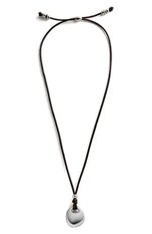 Baublebar Janis Pendant Necklace - Silver/brown