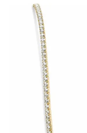 Argento Vivo Cubic Zirconia Tennis Anklet