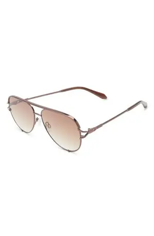 Quay High Key Twist 60mm Gradient Aviator Sunglasses