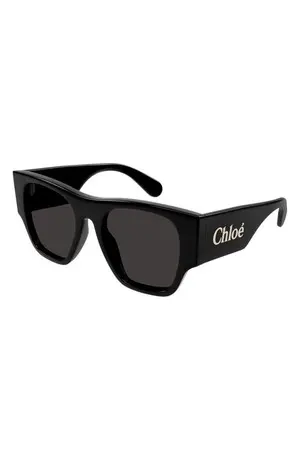 Chloé 53mm Rounded Square Sunglasses