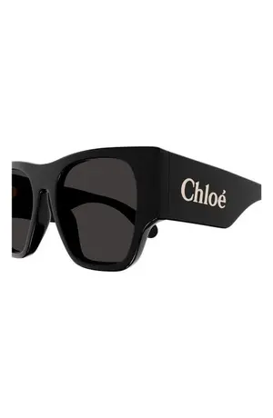 Chloé 53mm Rounded Square Sunglasses