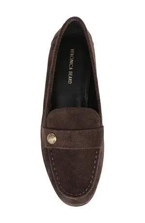 Veronica Beard Paley Loafer - Espresso Suede
