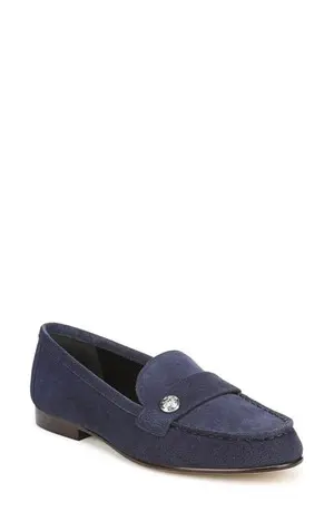 Veronica Beard Paley Loafer Navy Suede