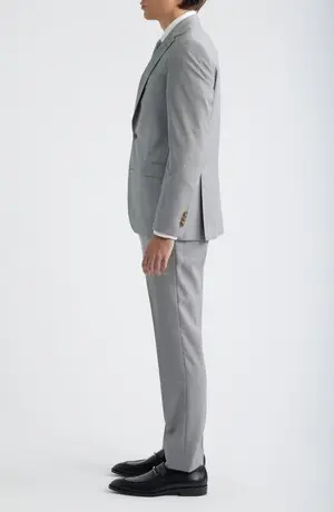 JACK VICTOR Esprit Contemporary Fit Glen Check Super 100s Wool Suit