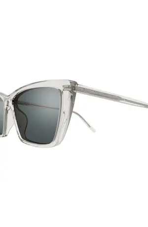 Saint Laurent 54mm Polarized Cat Eye Sunglasses - Beige