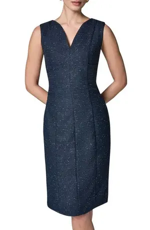 Donna Karan New York Slub Tweed Sheath Dress