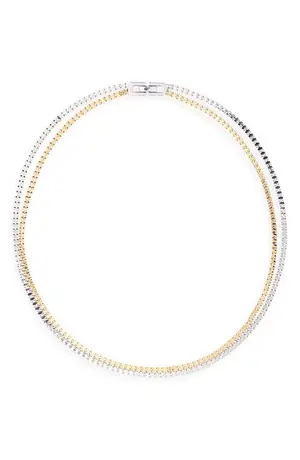 Jenny Bird Double Amalfi Layered Chain Necklace Two-tone