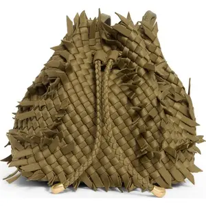 NAGHEDI Gramercy Medium Frayed Bucket Bag