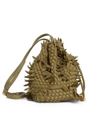 NAGHEDI Gramercy Medium Frayed Bucket Bag