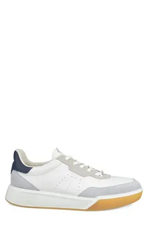 Ecco Street Court Low Top Sneaker - Concrete/white