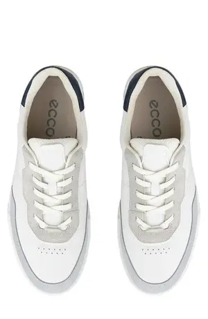 Ecco Street Court Low Top Sneaker - Concrete/white