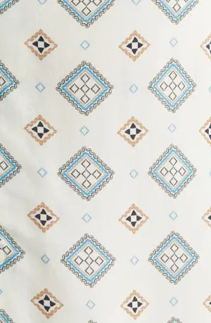 WAX LONDON Didcot Ornate Tile Print Camp Shirt