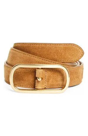 Veronica Beard Loop Suede Belt