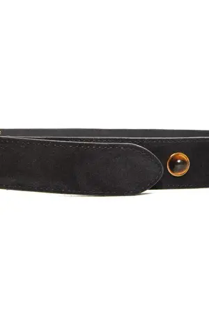 Veronica Beard Embellished Leather Arc Belt