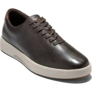 Cole Haan Grandpro Cityspectre Laser Perforated Sneaker - Dark Chocolate/chestnut