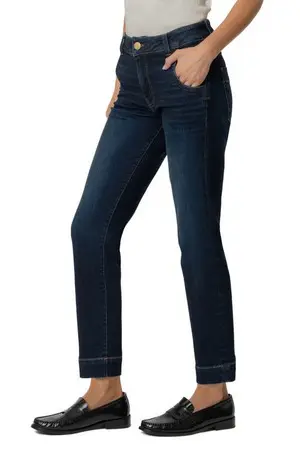 Kut From The Kloth Reese High Rise Ankle Slim Straight Leg Jeans
