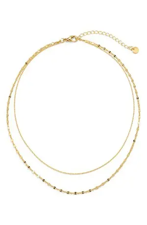 Argento Vivo Double Layered Necklace - Gold