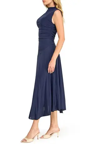 SOCIALITE Ruched Funnel Neck Dress