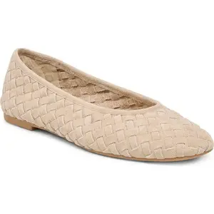 Dolce Vita Mycah Wovan Flat - Sesame Woven Suede