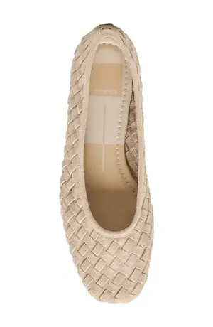 Dolce Vita Mycah Wovan Flat - Sesame Woven Suede