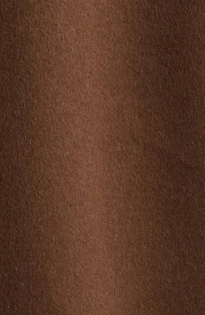 Vince Stand Collar Wool & Cashmere Blend Coat - Burnt Walnut