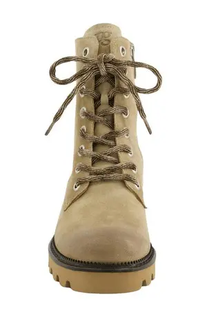 Paul Green Ellen Combat Boot - Grain Soft Suede