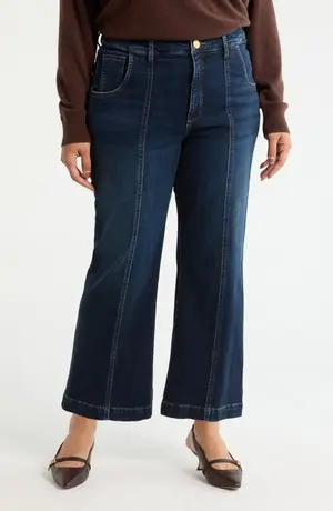 Kut From The Kloth Meg Seamed Fab Ab High Waist Ankle Wide Leg Jeans - Notice