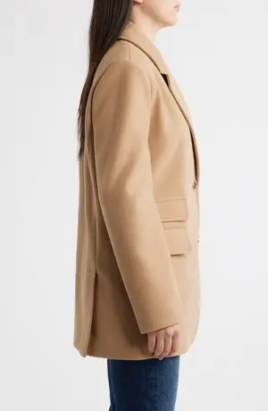 CECE DUPRAZ Oversize Single-breasted Blazer - Camel