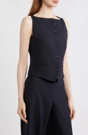 Theory Boatneck Vest