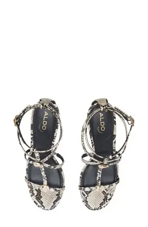 Aldo Novalya Ankle Strap Sandal - Black Combo
