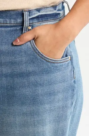 Kut From The Kloth High Waist Crop Baggy Jeans