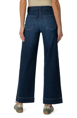 Kut From The Kloth Meg Patch Pocket High Waist Ankle Wide Leg Jeans