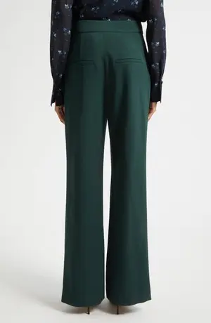 Veronica Beard Tonelli High Waist Straight Leg Pants