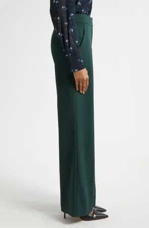 Veronica Beard Tonelli High Waist Straight Leg Pants