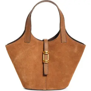 REISS Lyra Leather & Suede Tote - Tan