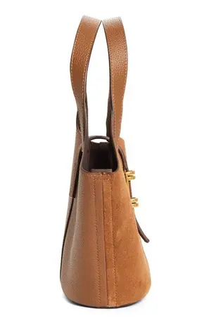 REISS Lyra Leather & Suede Tote