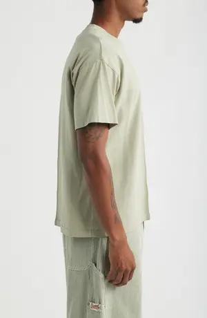ELWOOD Distressed Organic Cotton T-shirt - Sage