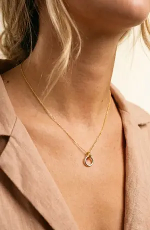 Argento Vivo Knot Drop Pendant Necklace