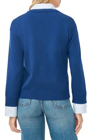 Vince Camuto Layered Look V-neck Sweater