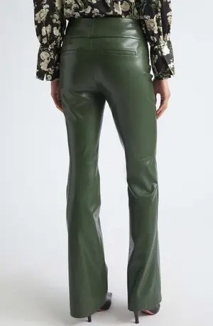 Alice + Olivia Olivia Faux Leather Bootcut Pants