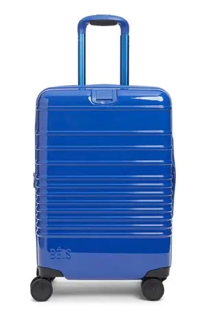 BEIS The 22-inch Expandable Carry-on Roller - Glossy Cobalt