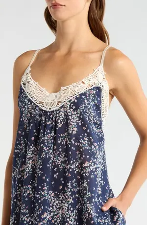 PAPINELLE Cheri Blossom Cotton Voile Nightgown