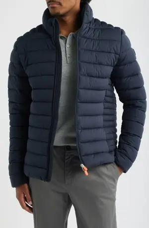 SAVE THE DUCK Ari Water Repellent Puffer Jacket - Blue Black